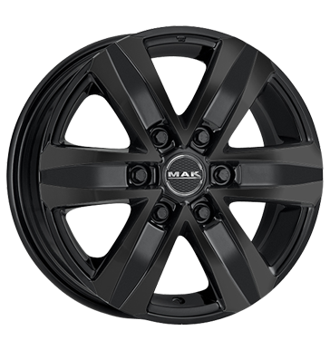 MAK STONE6 18x8 ET53 6x130 Gloss Black | F80806TGB53M5